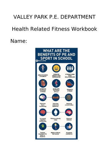 Health Related Fitness Booklet Y7 Y8 | Teaching Resources