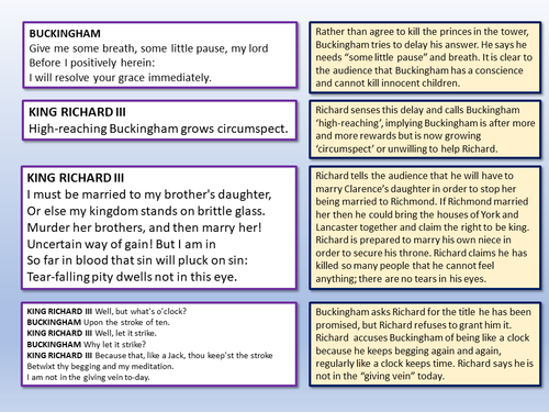 Richard III Buckingham | Teaching Resources