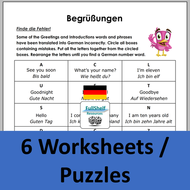 German Greetings Worksheets | Teaching Resources