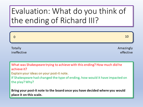 Richard III Final Scenes | Teaching Resources