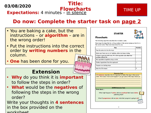 OCR Flowcharts - Complete Lesson | Teaching Resources