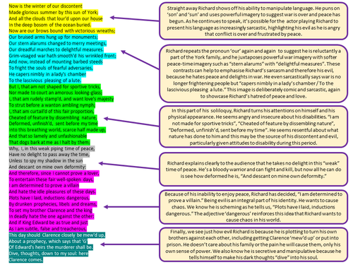 Richard III Assessment Lesson | Teaching Resources
