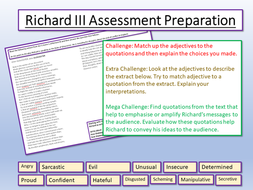 Richard III Assessment Lesson | Teaching Resources