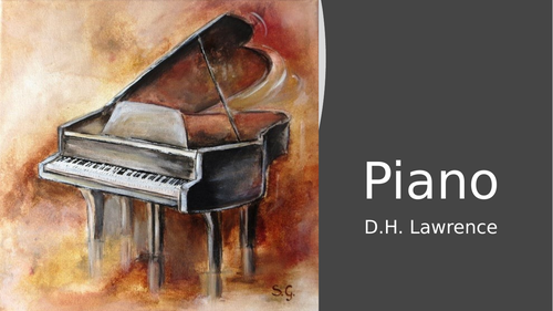 Piano - D.H. Lawrence | Teaching Resources