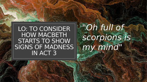 Macbeth: Act 3, Banquo's ghost | Teaching Resources