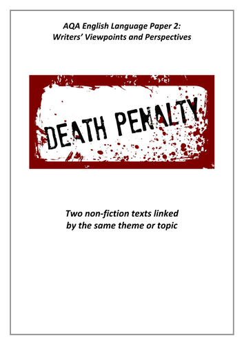 AQA English Language Paper 2 Past Practice Papers | Teaching Resources