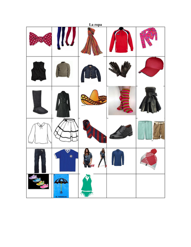 En la tienda de ropa | Teaching Resources