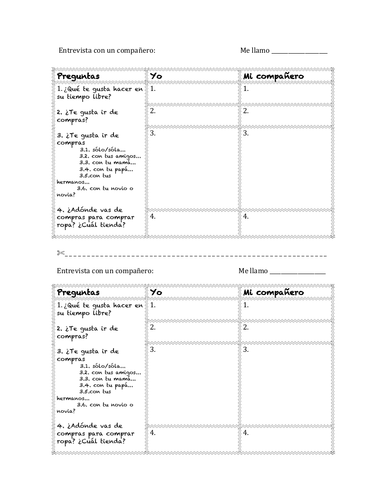 En la tienda de ropa | Teaching Resources