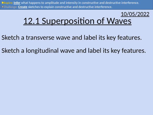 OCR AS level Physics: Waves 2 | Teaching Resources
