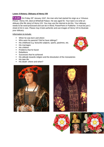 KS3 - The Tudors | Teaching Resources