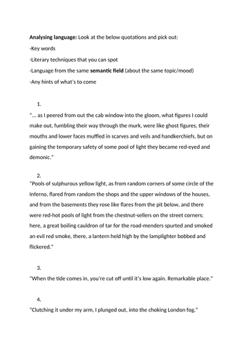 The Woman in Black: Chapter 2 | Teaching Resources