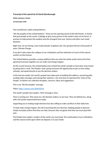 Reading Non-Fiction - Analysis - Climate Change | Teaching Resources