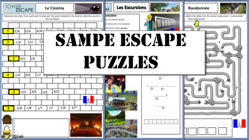ESCAPE ROOM FRENCH GCSE MFL | Teaching Resources