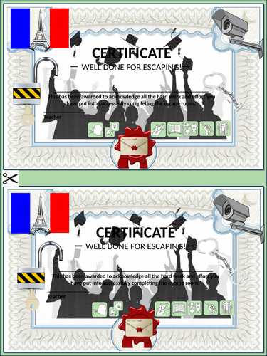 ESCAPE ROOM FRENCH GCSE MFL | Teaching Resources