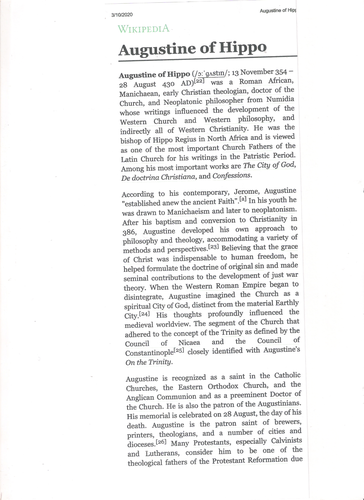 Saint Augustine of Hippo (354-430) Feast Day August 28th | Teaching ...