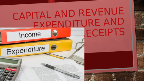 Capital Expenditure, Revenue Expenditure , Capital Receipts and Revenue ...