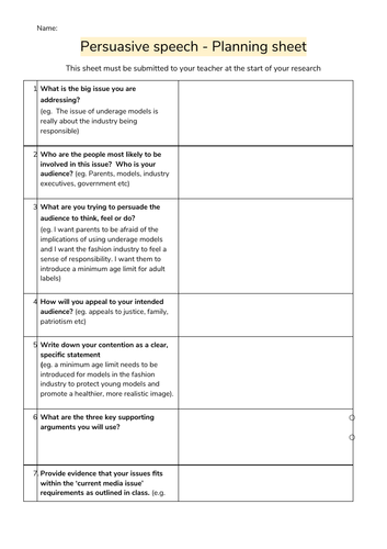 Oral Presentation: Persuasive Speech on Contemporary Issue | Teaching ...