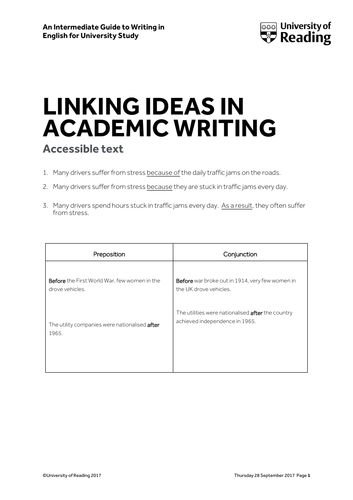 Language Development - Writing in English for Academic Writing ...