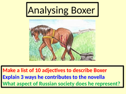 Boxer Animal Farm | Teaching Resources