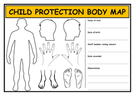 Child Protection Body Map | Teaching Resources