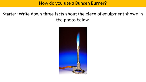 How to light a Bunsen Burner | Teaching Resources