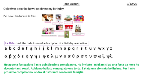 Module 3 Daily and Cultural Life - GCSE Italian (Edexcel) | Teaching ...