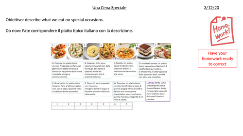 Module 3 Daily and Cultural Life - GCSE Italian (Edexcel) | Teaching ...