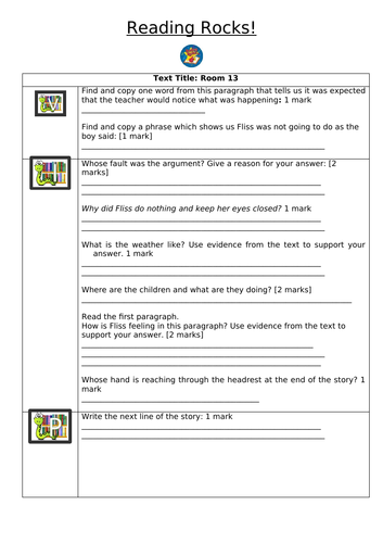 Reading Rocks - Y6 short comprehension | Teaching Resources