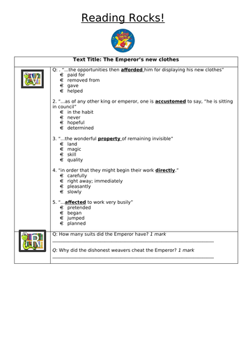 Reading Rocks - Y6 short comprehension | Teaching Resources
