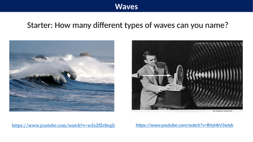 Features of a Wave | Teaching Resources