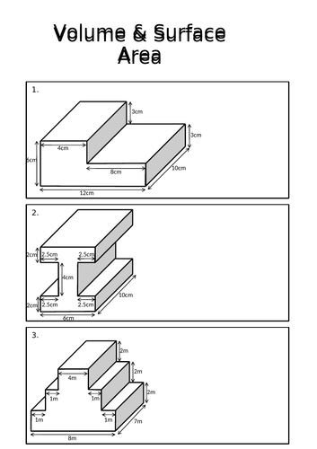 Surface area and volume | Teaching Resources