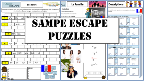 MFL Escape Room - Basic French Language | Teaching Resources