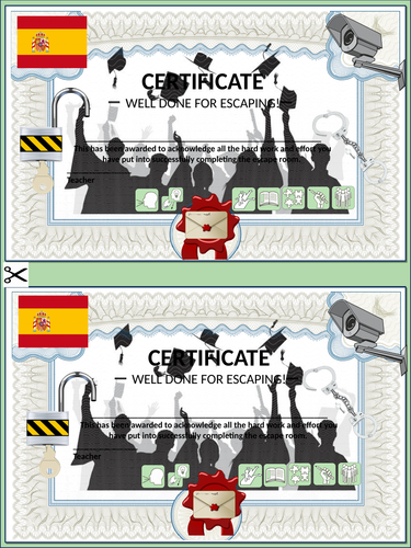 MFL Escape Room - Basic Spanish Language | Teaching Resources