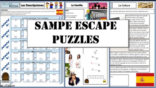 MFL Escape Room - Basic Spanish Language | Teaching Resources