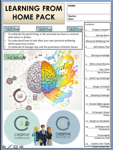 Home Learning Pack | Teaching Resources