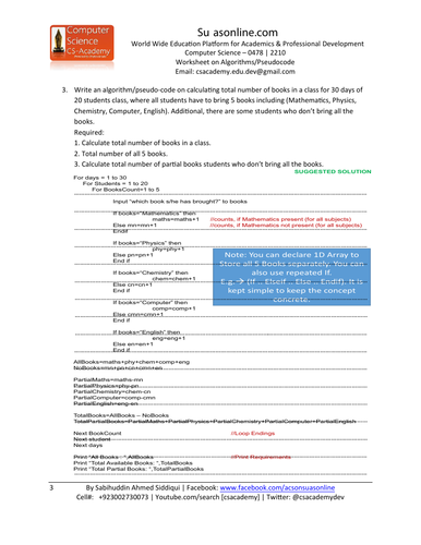Algorithms | Pseudocodes Q3 | Teaching Resources Algorithms | Pseudocodes Q3 | Teaching Resources