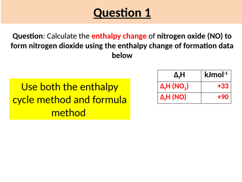 Hess' Law and Enthalpy Cycles | Teaching Resources
