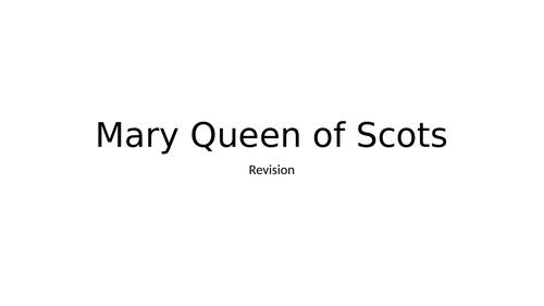 Mary Queen of Scots Worksheet - Elizabethan England | Teaching Resources