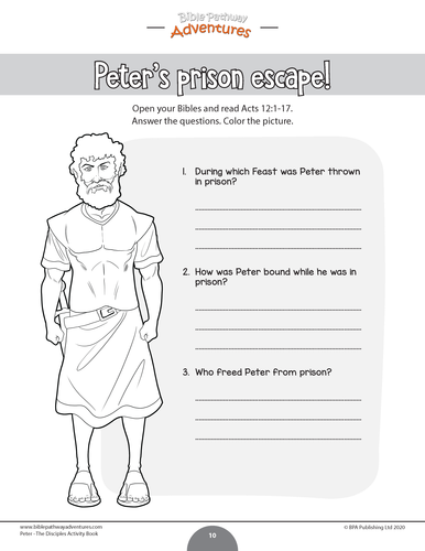 Peter: The Disciple Activity Book | Teaching Resources