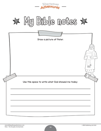 Peter: The Disciple Activity Book | Teaching Resources