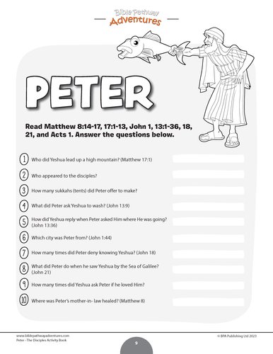 Peter: The Disciple Activity Book | Teaching Resources