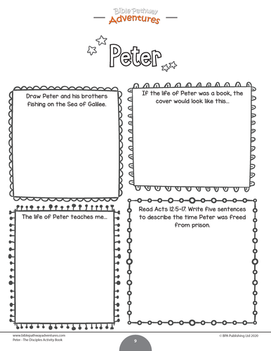 Peter: The Disciple Activity Book | Teaching Resources