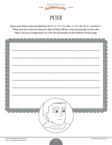 Peter: The Disciple Activity Book | Teaching Resources