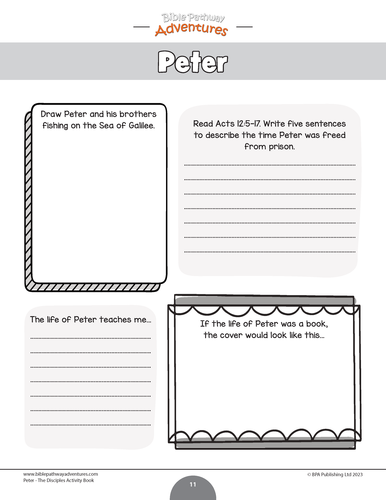 Peter: The Disciple Activity Book | Teaching Resources