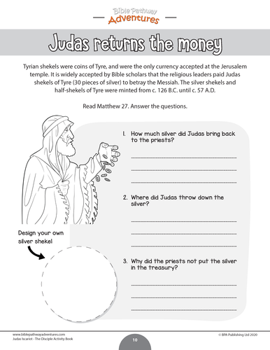 Judas: The Disciple Activity Book | Teaching Resources