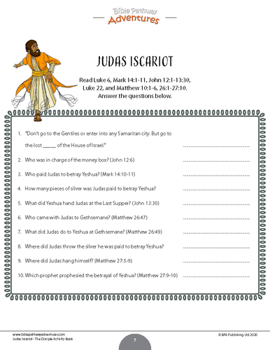Judas: The Disciple Activity Book | Teaching Resources