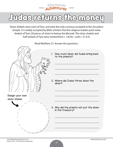Judas: The Disciple Activity Book | Teaching Resources