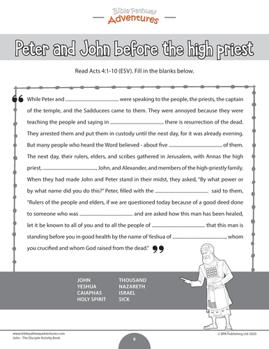 John: The Disciple Activity Book | Teaching Resources