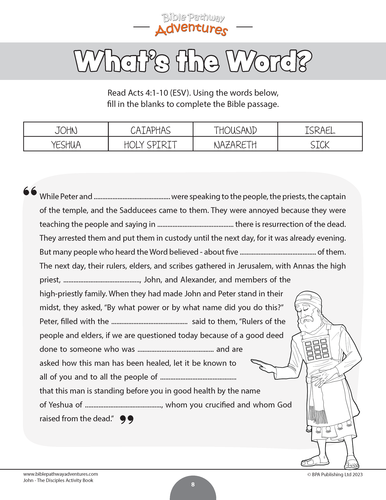 John: The Disciple Activity Book | Teaching Resources