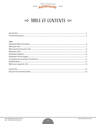 John: The Disciple Activity Book | Teaching Resources